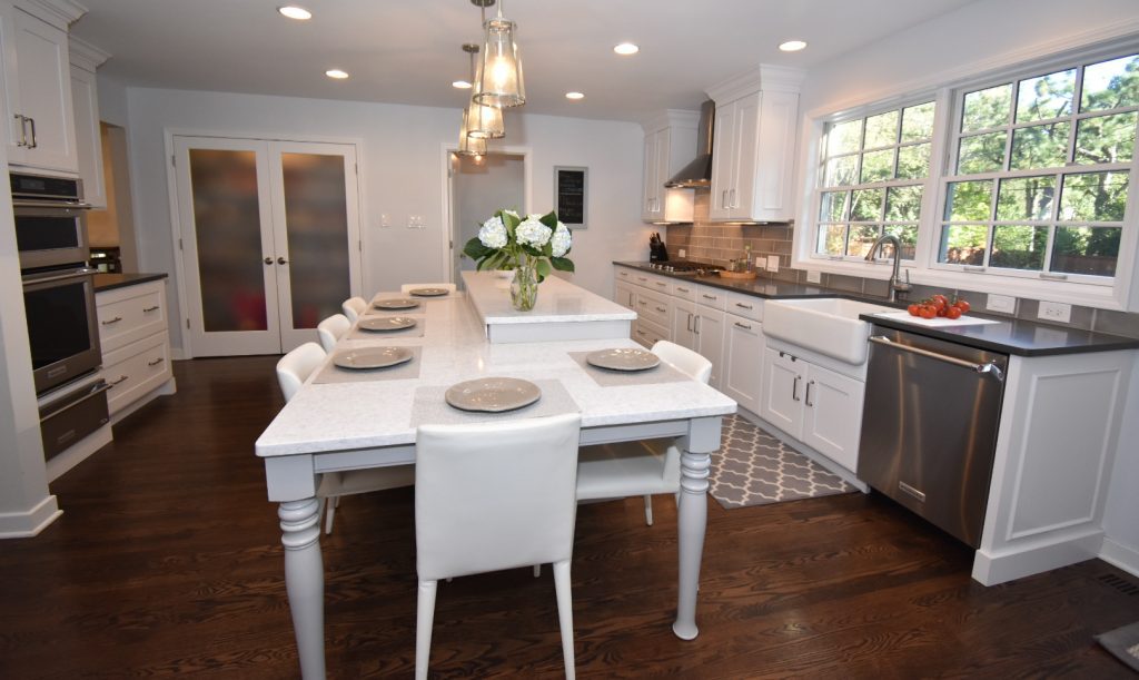 Trade in Your Table for a Two-Tiered Kitchen Island