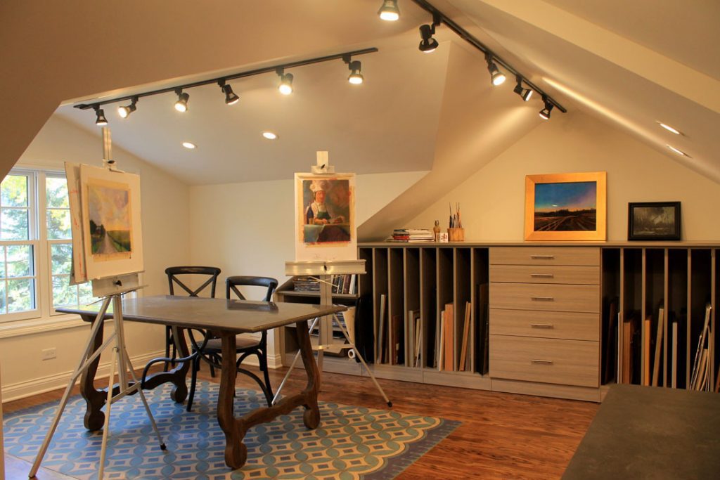 Attic Conversion into Artist Loft : Normandy Remodeling
