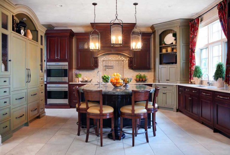 Colorful Tuscan Kitchen Remodel in the Western Suburbs : Normandy ...