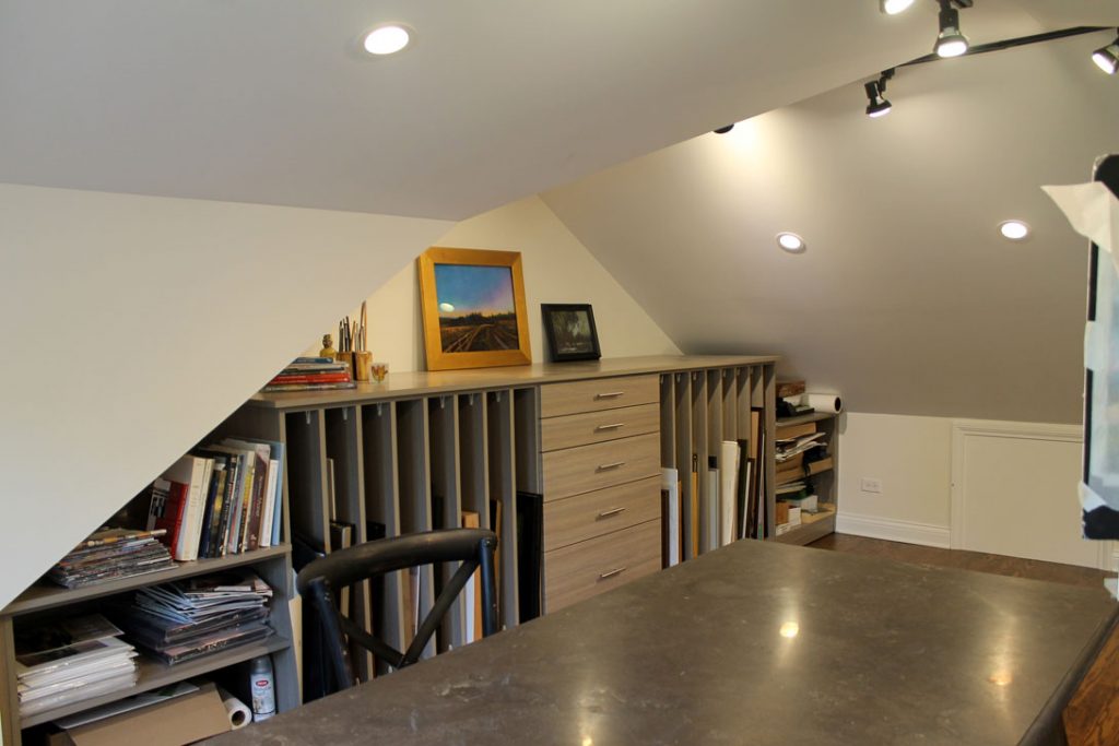 Attic Conversion into Artist Loft : Normandy Remodeling